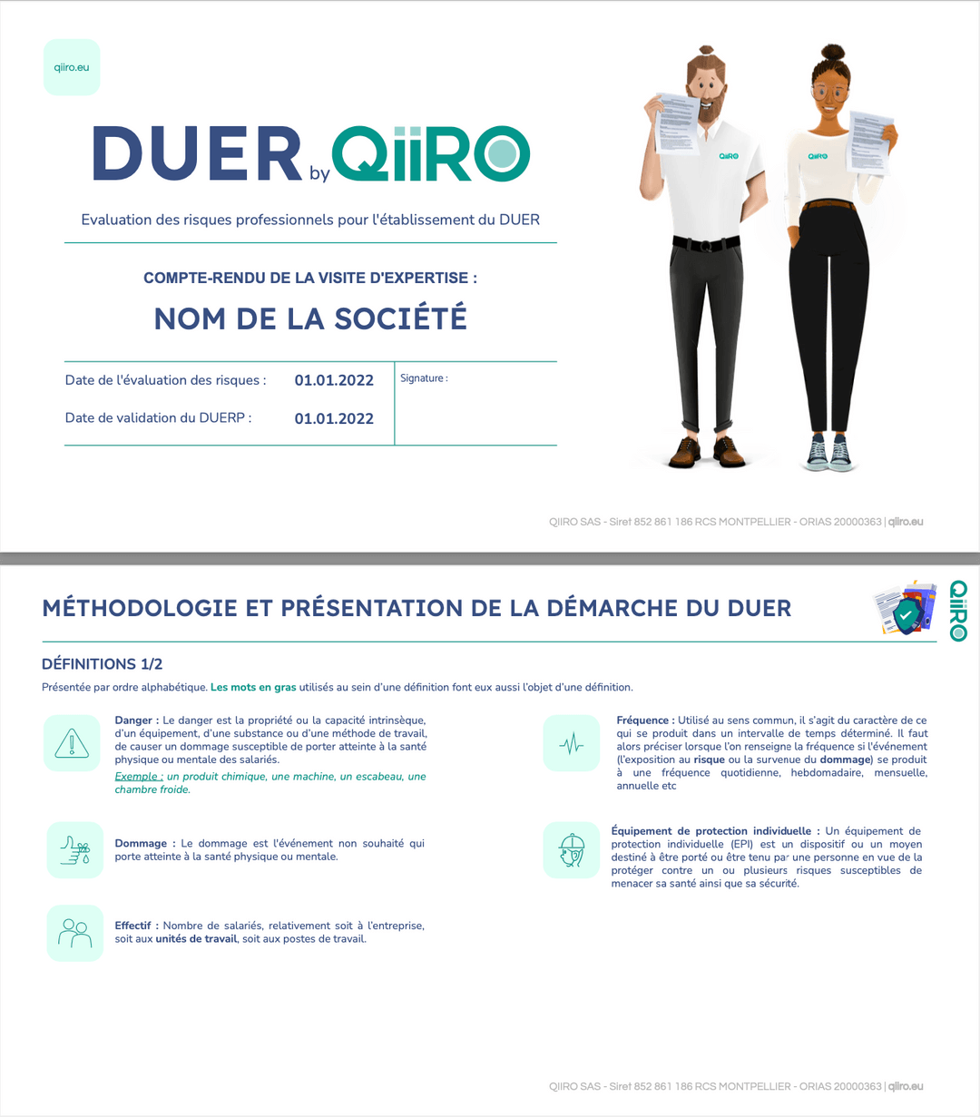 DUER : modèle gratuit à télécharger (mis à jour pour 2023)